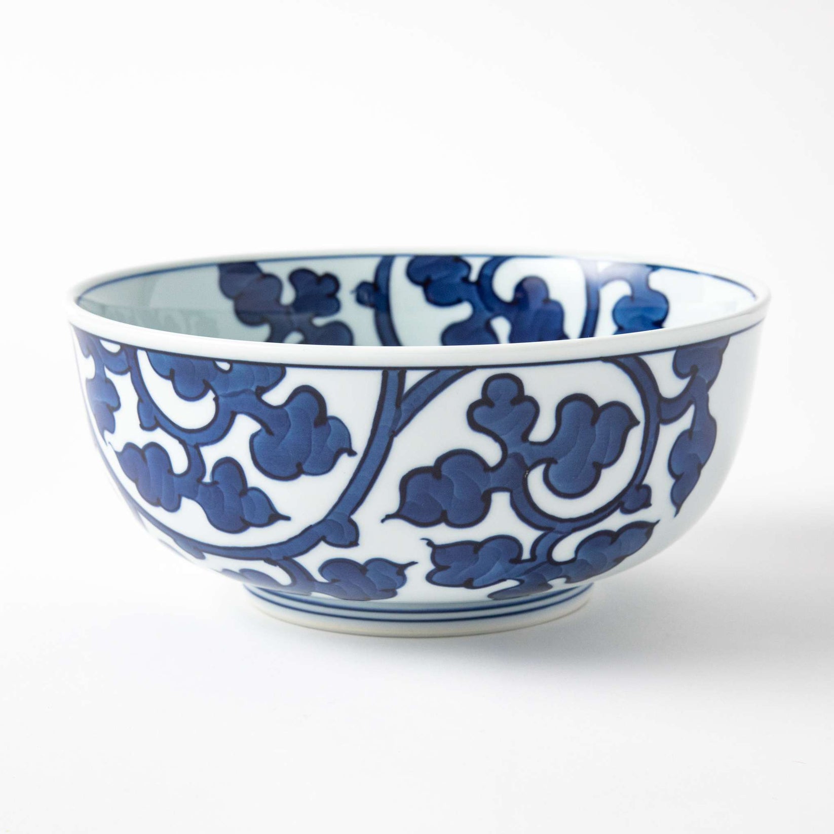 Gen-emon Kiln Arita Blue Arabesque Noodle Bowl – omakase