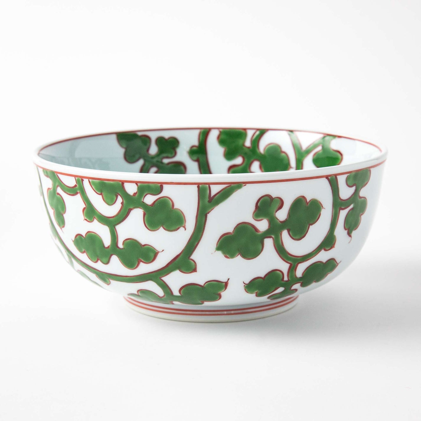 Gen-emon Kiln Arita Green Arabesque Noodle Bowl – omakase