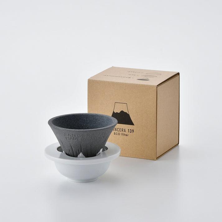 Hasami Ware Mt. Fuji Ceramic Coffee Filter Black – omakase